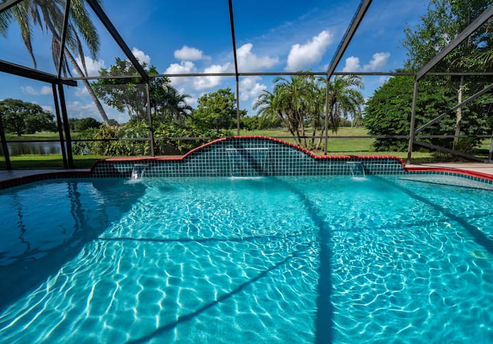 Airy Heated Pool House On Golf Course, Near Beach - Port St. Lucie, FL