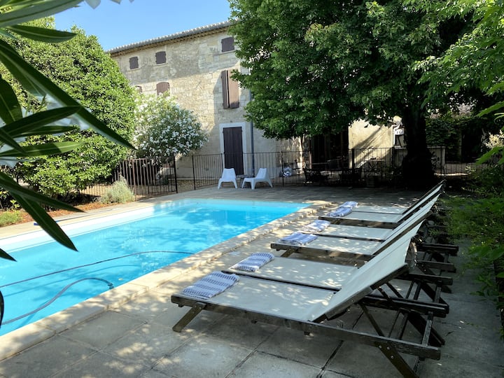 Maison Du 17ème En Petite Camargue Avec Piscine - Lunel