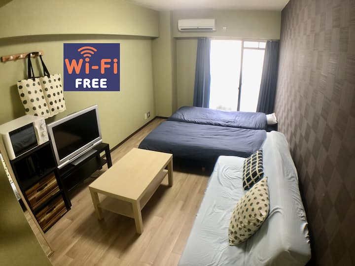 Near Namba(5mins By Train)/free Wifi/405 - Osaka