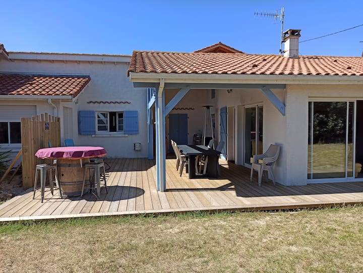 Maison Mimizan Plage Sud Sur La Dune - Mimizan-Plage