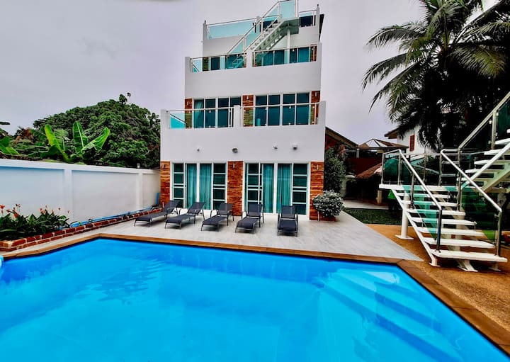 4 Bed Pool Villa With Rooftop Sea View - Rawai - Phuket