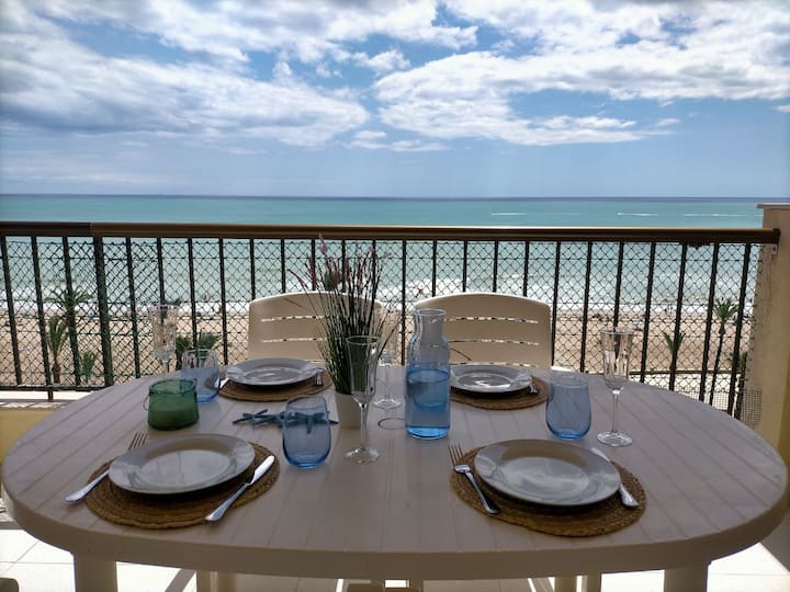 Apartamento Frente A La Playa Norte Con Piscina - Peniscola