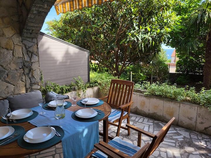 House Near Sea Coast With Green Surrounding - Krk