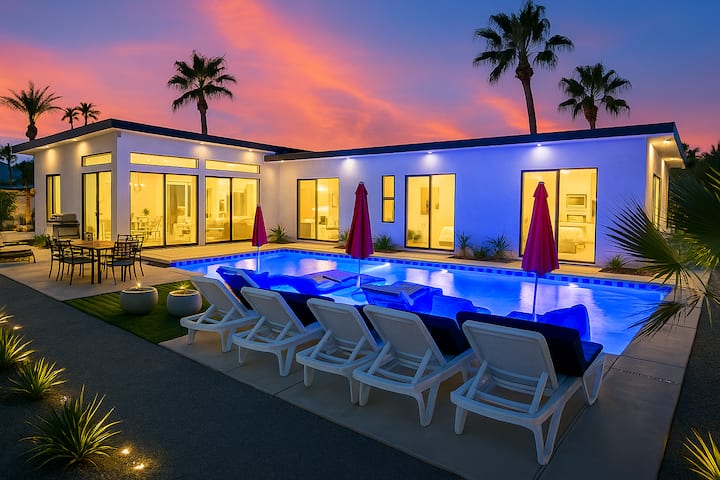 6 En-suite Baths Never A Bad Bedroom-newly Built - Palm Springs, CA