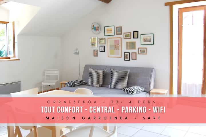 Orratzekoa - Maison Garroenea ★ T3 Bourg Centre - Sare