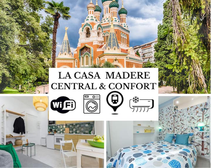 *La  Casa Madere*charmant Apt Nice Gare Wifi Airco - Nice