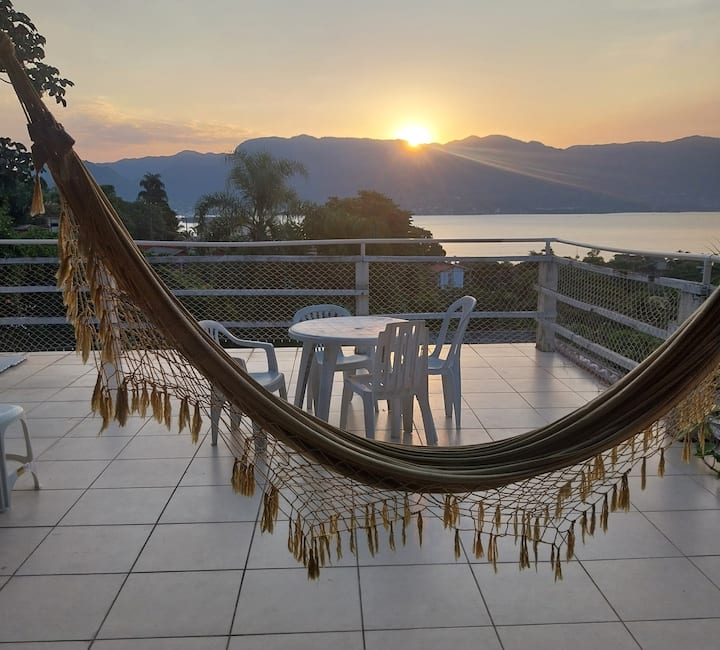 Vila Panorâmica Mar Apto Completo C Estacionamento - Ilhabela