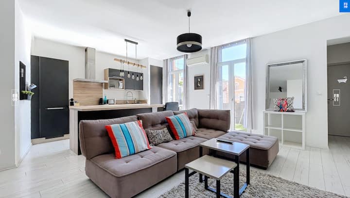 T3 Centre-ville Lumineux, Balcon, Proche Gare - Perpignan