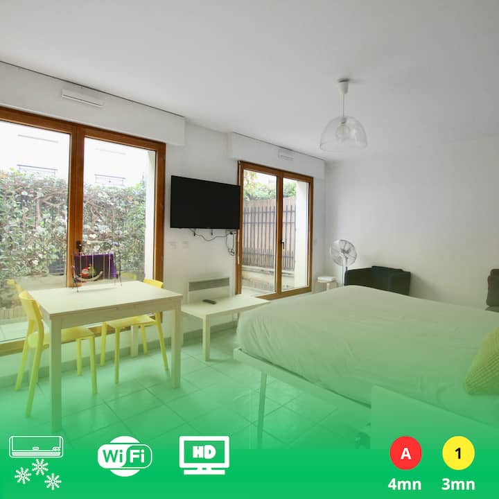 2-top Studio Cosy  Terrasse Centre Rer Métro1 - Vincennes