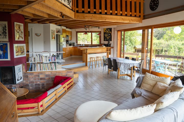 Grand Appartement Hexagonal Avec Balcon Et Jardin - Yvoire