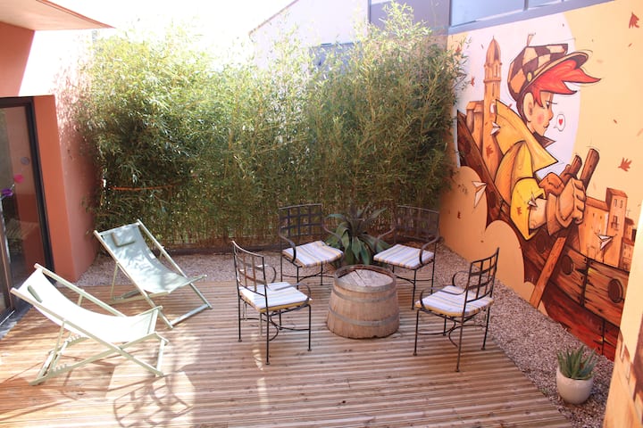 Loft In The Heights, Quiet, Terrace, Air Conditioning & Wi-fi - Collioure