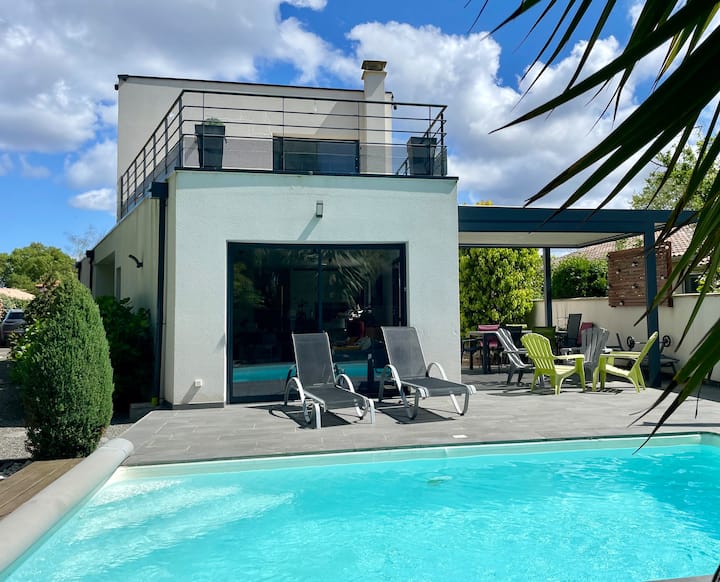 Bassin D'arcachon Maison Avec Piscine Chauffée - Arcachon