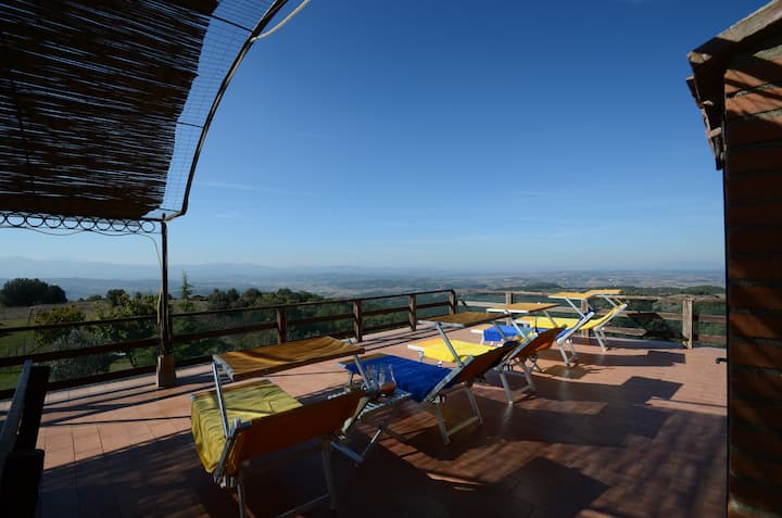 Po' Del Vento 1: Piscine Chauffée, Aire De Jeux. - Castiglione del Lago