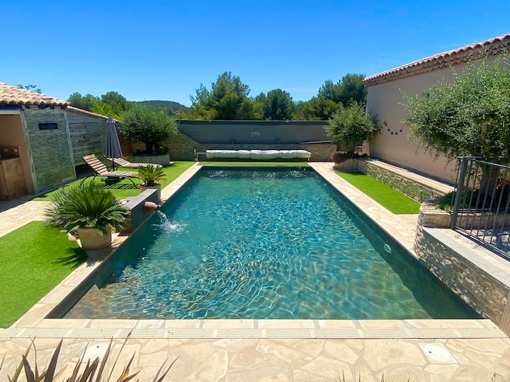 Maison En Provence Avec Piscine 10x5 Sécurisée - Étang de Berre