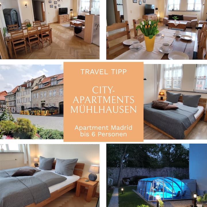 Ferienwohnung / Apartment Madrid, Swimmingpool - Mühlhausen/Thüringen