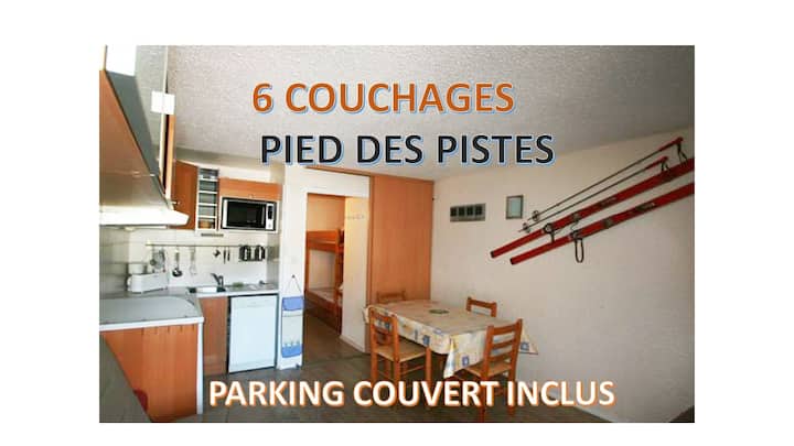 La Mongie 6 Pl Pied Pistes ,Balcon,parking Couvert - Lac d'Aygue Rouye