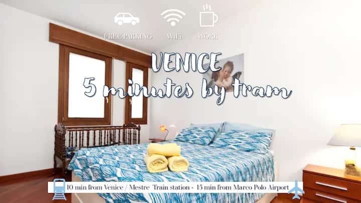 [Venezia 5 Min Tram] Free Parking - Free Wi-fi - Wenecja