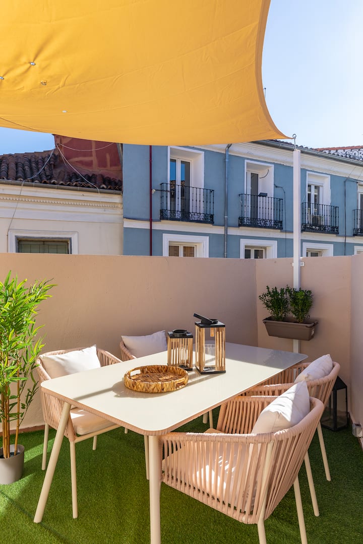 Best Location-sol Private Terrace, Cozy Apt, Wifi - Madrid