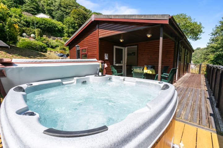 Riverside Lodge With Hot Tub In Lynton, Devon - Lynmouth