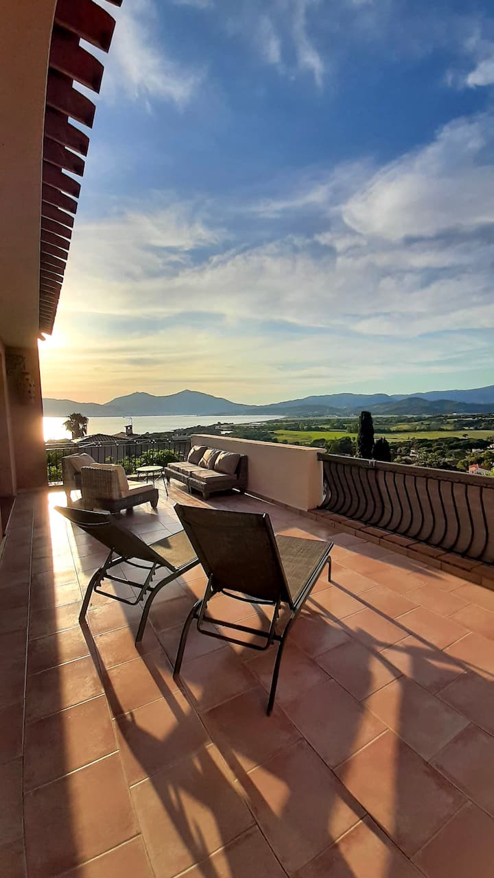 F5 - Plage à 400m - Terrasse Xxl  Vue Panoramique - Porticcio