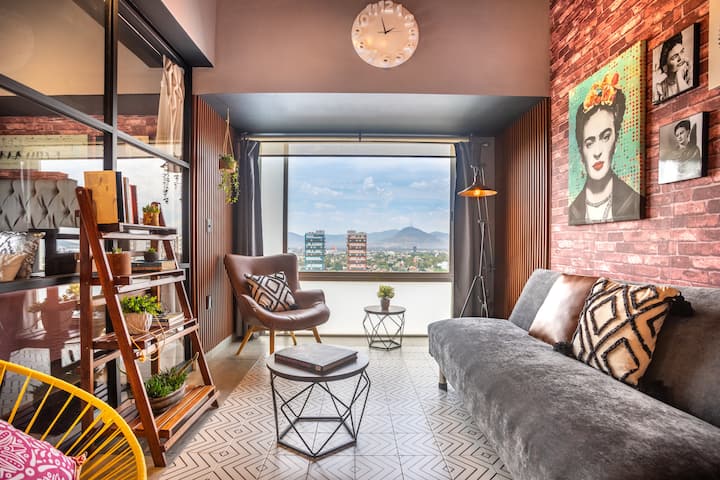 Frida 1 • Loft Bohemio • Joya En El Cielo De Cdmx - Mexico State