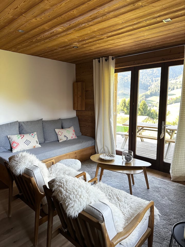 Cosy Appartement Renové Avec Vue - 10min Megève - Flumet