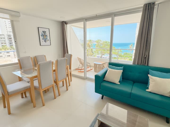 Apartamento Acceso Directo A La Playa Rodadero 6ah - Santa Marta, Colombia