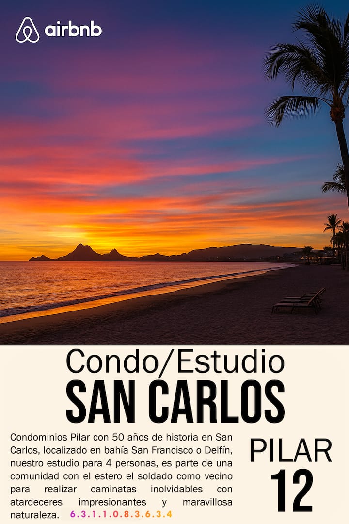 On The Beach! Condo-studio 12, San Carlos, Sonora - Baja California Sur