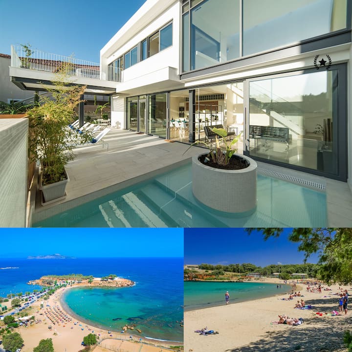 Walk To Beach (400m) & Near Chania / Private Pool - Chania