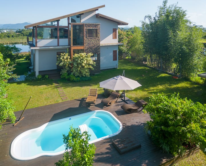 Casa Da Lagoa Doce Com Piscina - Imbituba