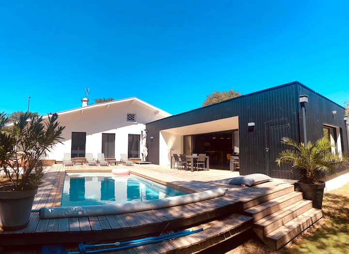 Belle Villa Piscine Proche De La Plage Estagnots - Seignosse