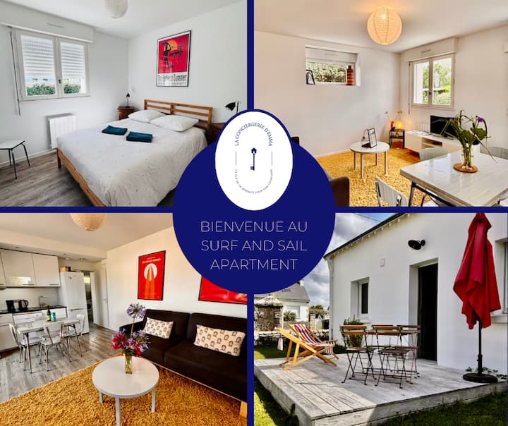 Surf And Sail Apartment, Proche Plages Et Centre - Erdeven