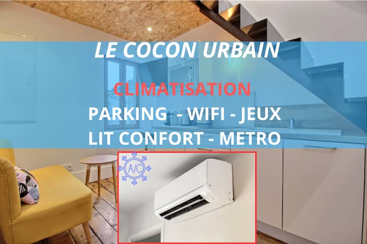 Cocon Urbain - Studio Moderne Et Climatisé - Gare de Toulouse Matabiau