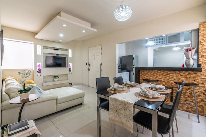 Cerca A Playa (5 Min Miraflores & Barranco) 2 Br - Lima