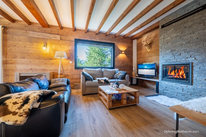 Le Refuge - Appartement Avec Cheminée Dans Chalet - Orcières Merlette