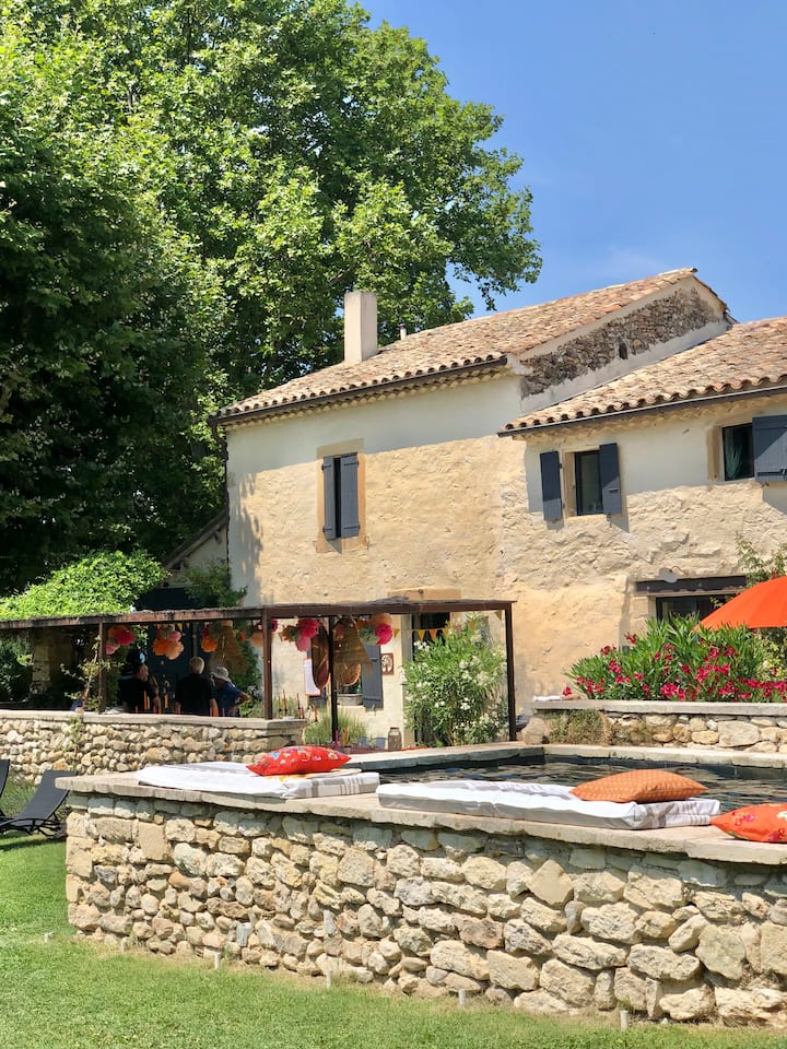 Mas Les Trois Platanes - Villa De Standing Pour 16 - Drôme
