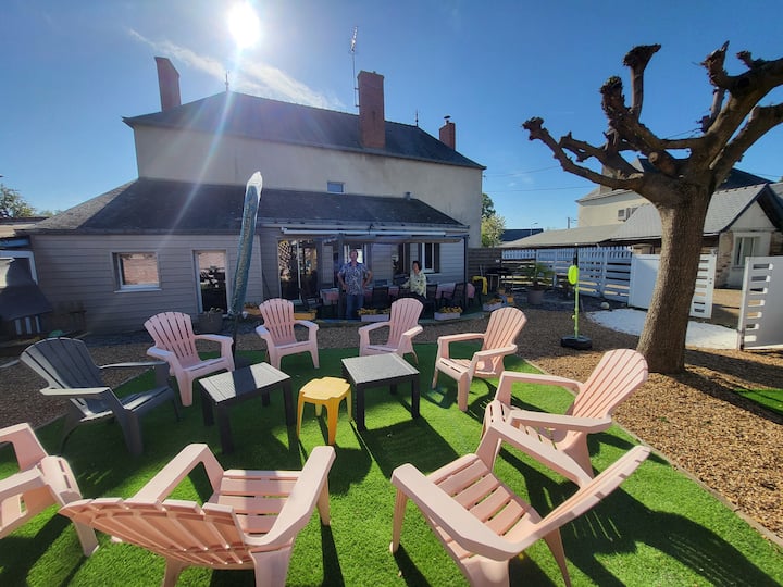 Gîte -Grand -Groupe - Multi-jeux Ext/int & Spa éTé - Pays de la Loire