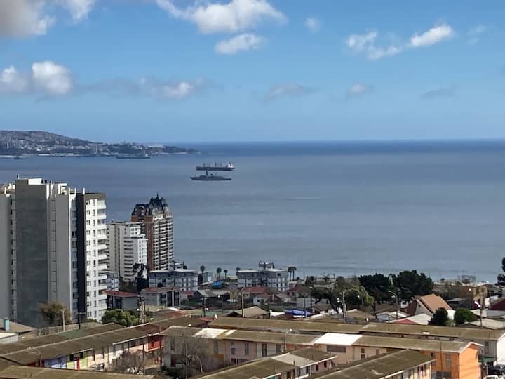 Central Apartment, Mall, Beach And Ocean View - Viña del Mar