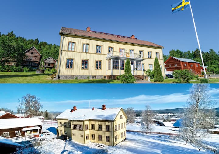 15 Bäddar I Storslagen Hälsingegård I Järvsö - Sweden