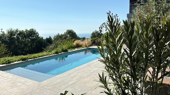 Villa Avec Piscine Et Vue Mer Deauville/trouville - Honfleur