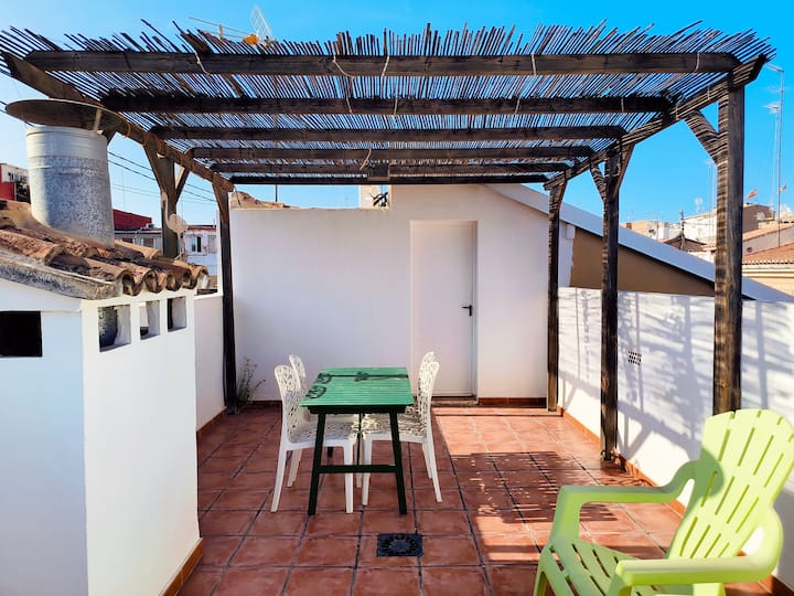 Large Terrace With Views Next To Torres De Quart - Valencia