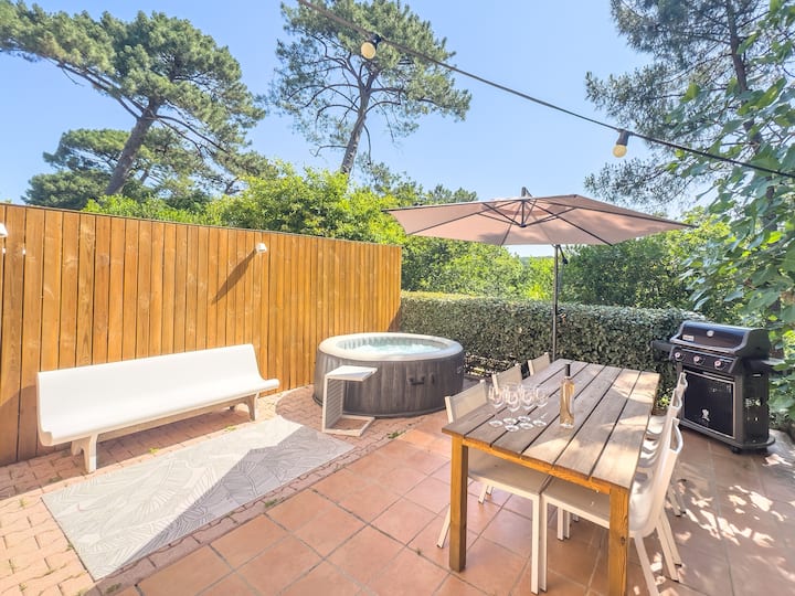 Forest Flat/pisince-spa-bbq/10min à Pied Plage - Cap Ferret