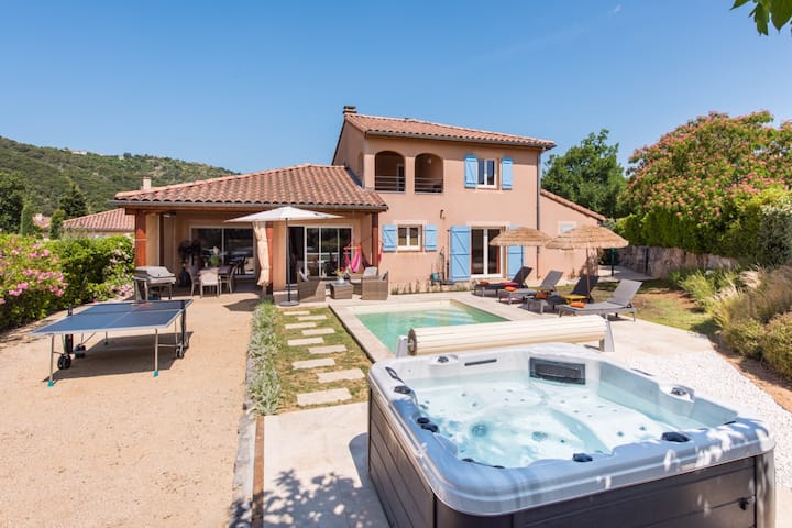 Villa Du Soleil Met Jacuzzi En Privezwembad - Vallon-Pont-d'Arc
