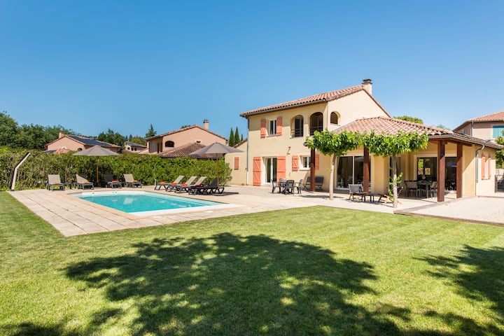 Villa Les Rives De L'ardeche Met Privézwembad - Vallon-Pont-d'Arc