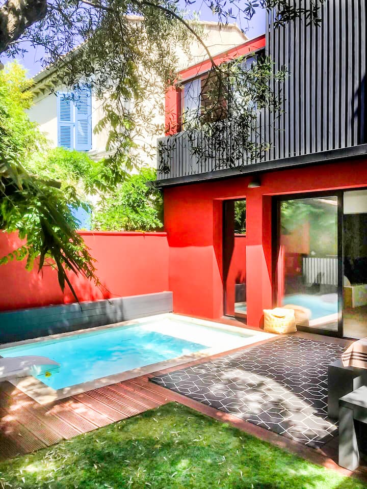 Maison D'architecte Avec Piscine - Climatisée - Avignon