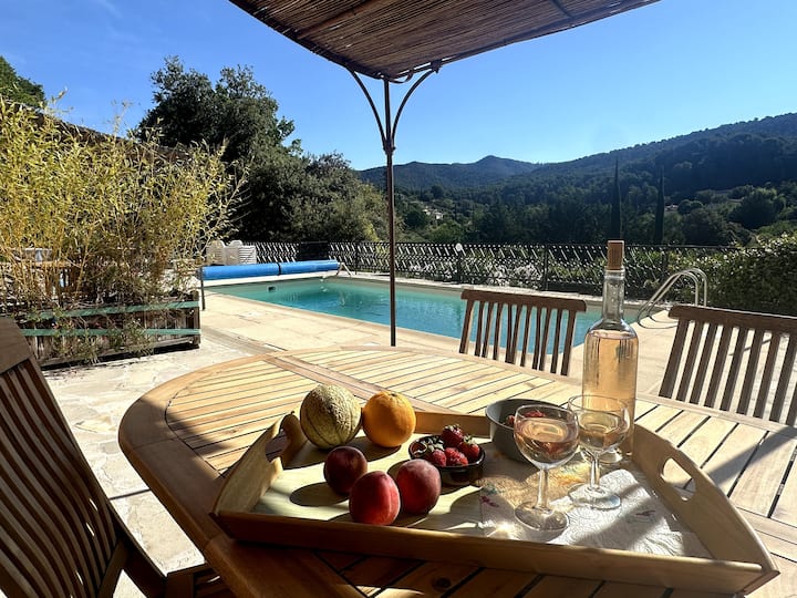 App. "Basilic" Dans Villa à Flanc De Coteau - Aups