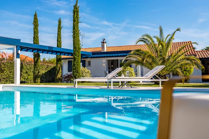Villa Landaise Avec Piscine - Seignosse