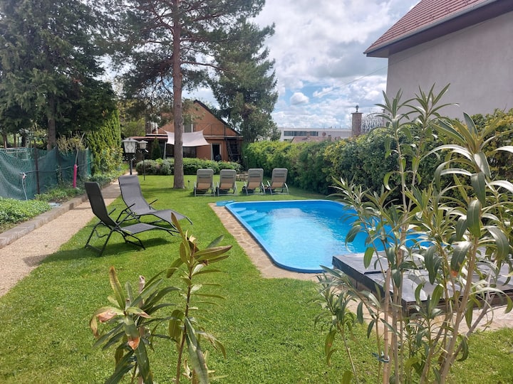 Mediterran | Hoilday Home Jakuzzi & Pool - Balatonfüred