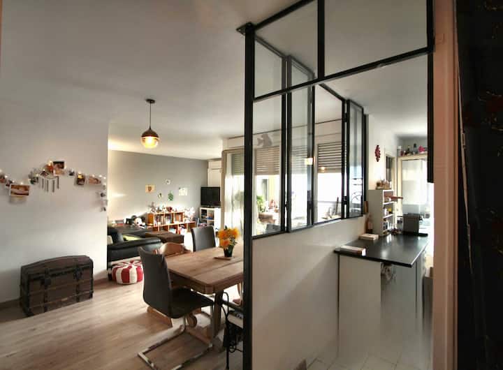 T4 Cosy 90 M², Famille, Parking, Clim - Montpellier