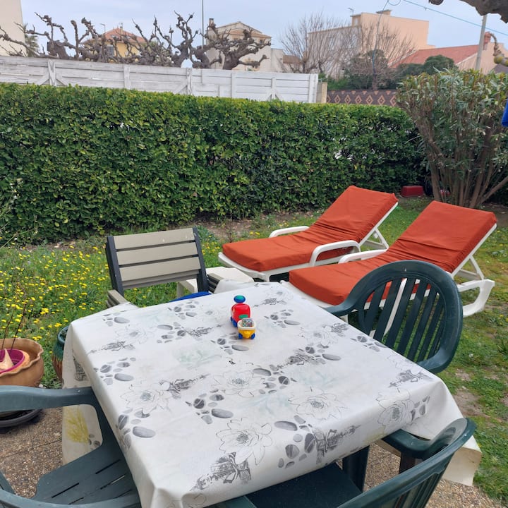 T3 50m Mer /Jardinet/parking Privé/4-5 Pers/ Clim - Palavas-les-Flots